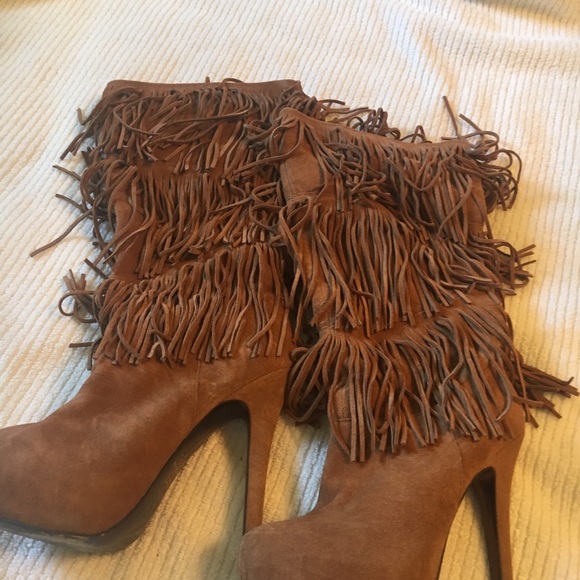 Mojo Moxy | Shoes | Mojo Moxy Suede Platform Tassel Boots | Poshmark
